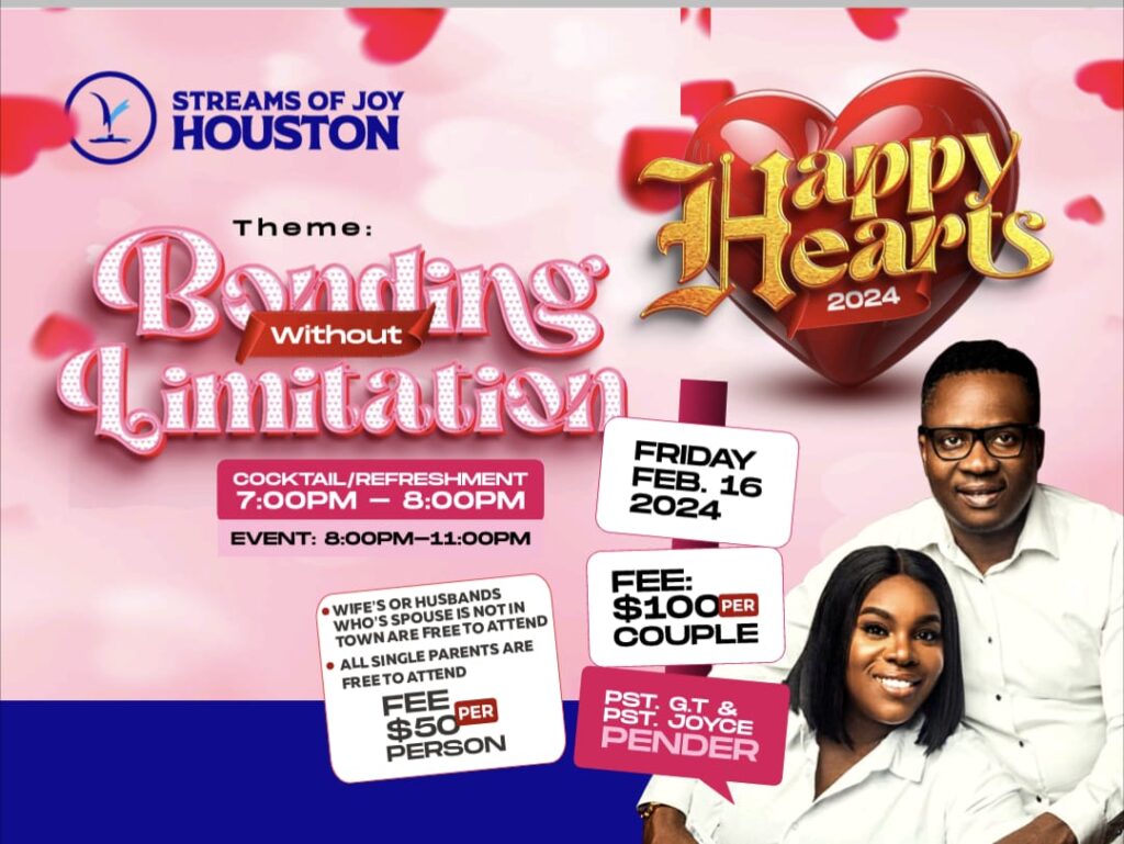 Upcoming Events - Streams of Joy Houston